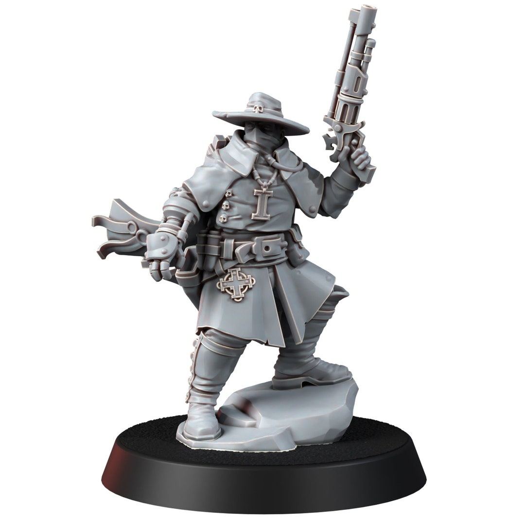 28mm Solomon Bane With Plasma Revolver Inquisition Proxy Tabletop ...