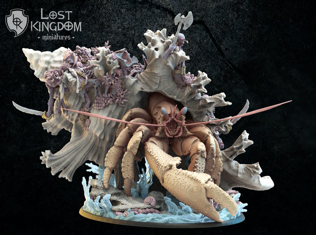 28mm Corpse Hermit Crab | Undead | Proxy | Tabletop | Wargaming | Lost ...