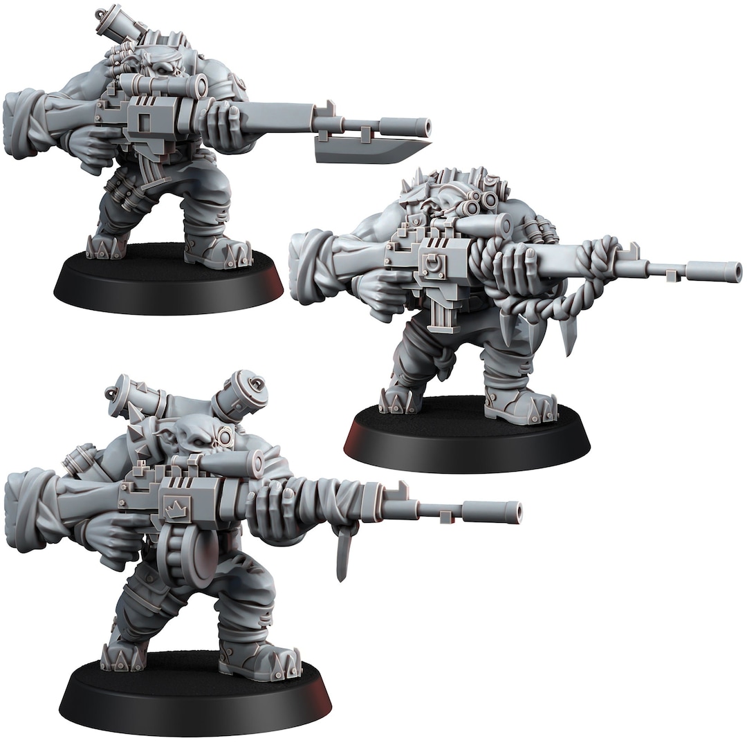 Orc Commandos With Sniper Rifles | Ork | Proxy | Tabletop | Wargaming ...
