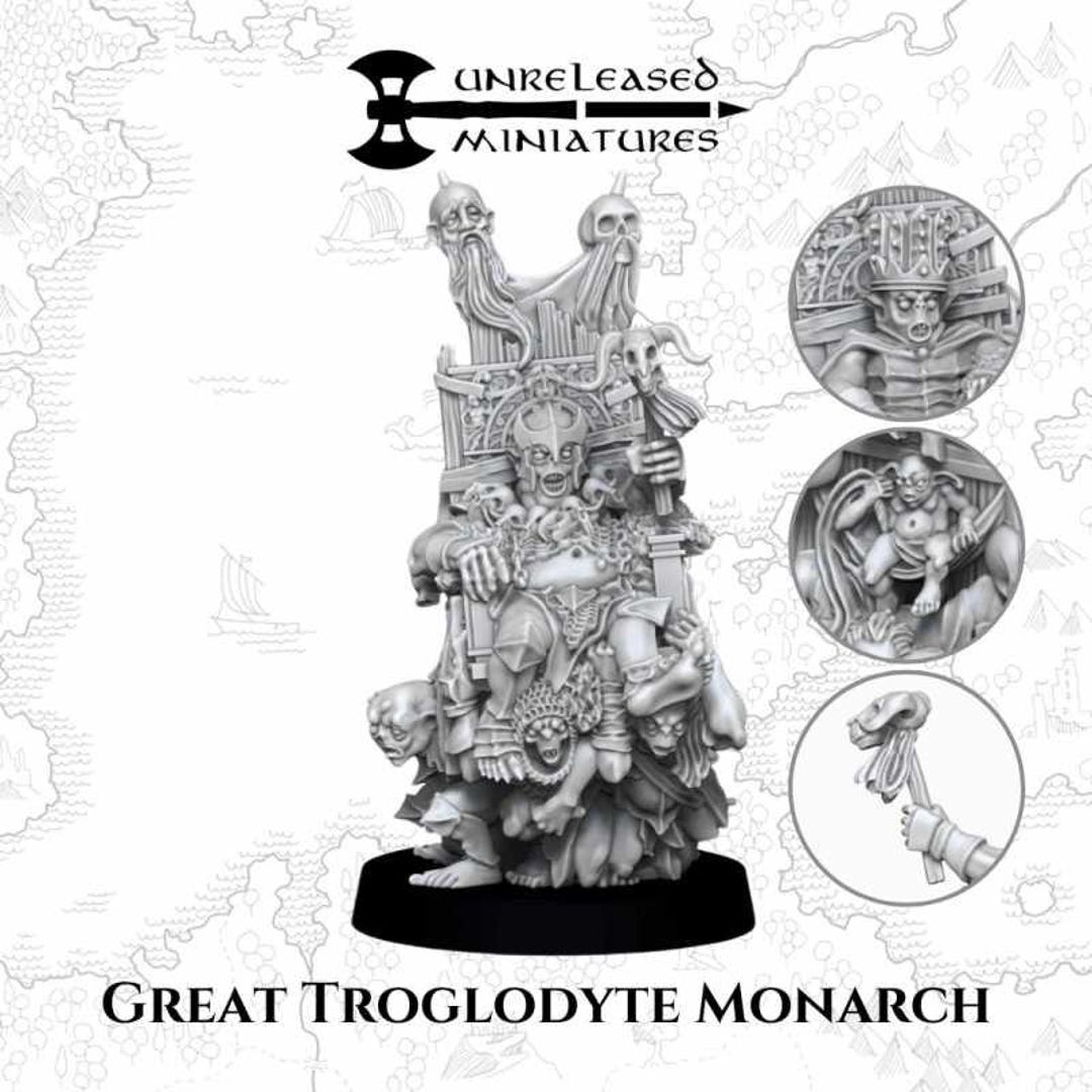 28mm Great Troglodyte Monarch | Middle Earth | Proxy | Tabletop ...