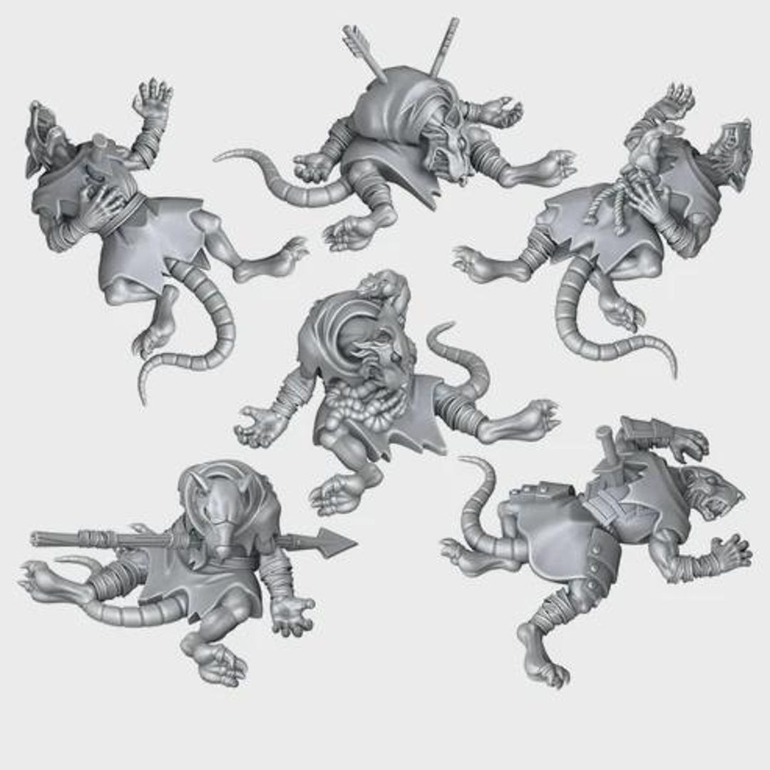 Dead Ratman | Fantasy Miniatures | Dnd | Tabletop Skirmish | Ratmen ...
