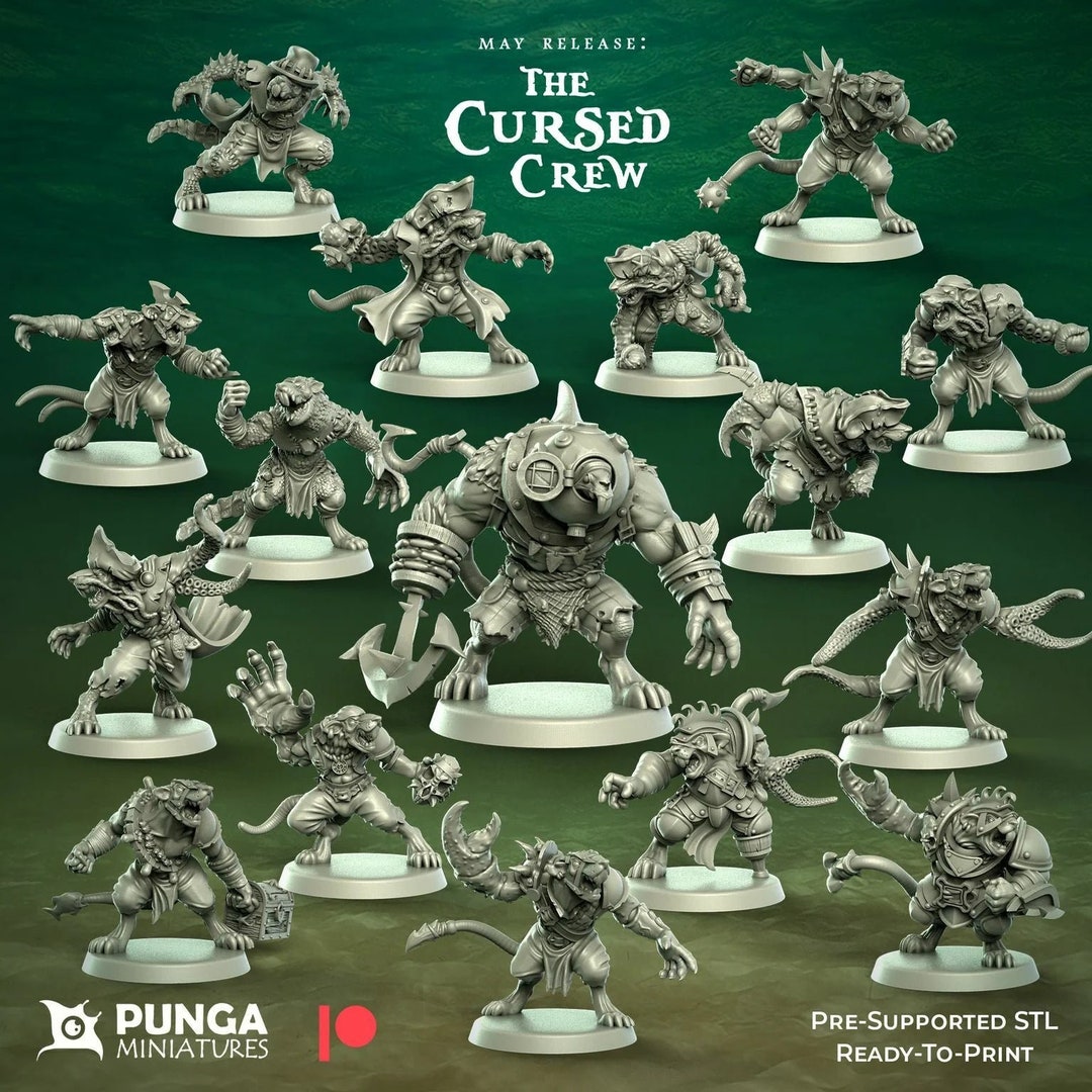 Pi'rat Cursed Team Fantasy Football Punga Miniatures - Etsy