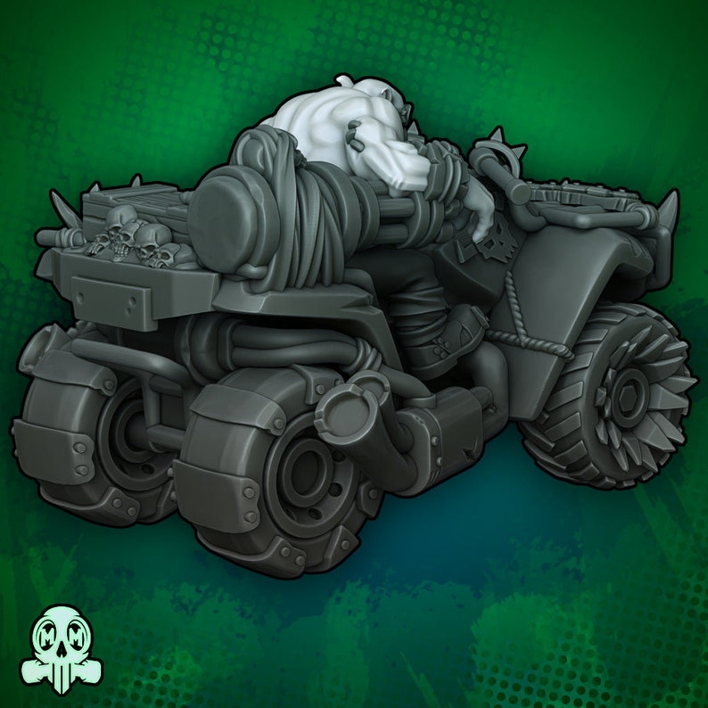 Orc Quad Bike | Ork | Proxy | Tabletop | Wargaming | Malicious Mini's ...