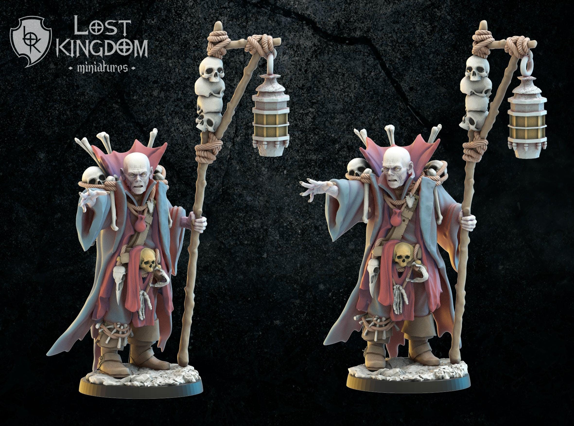 28mm Dregan "bones" Acheron, the Necromancer | Undead | Proxy ...