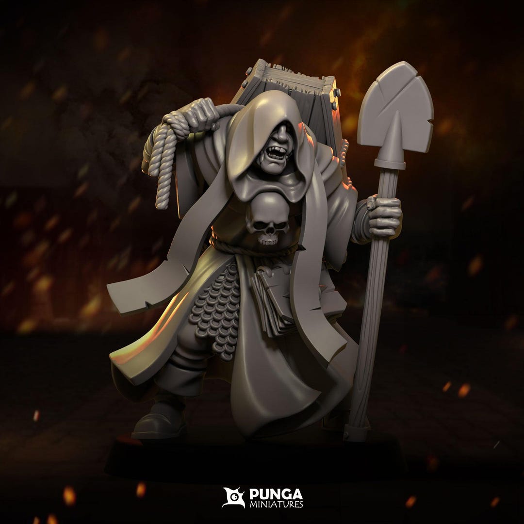 Bone Collector Priest | Fantasy | Dnd Miniatures | Mordheim | Punga ...