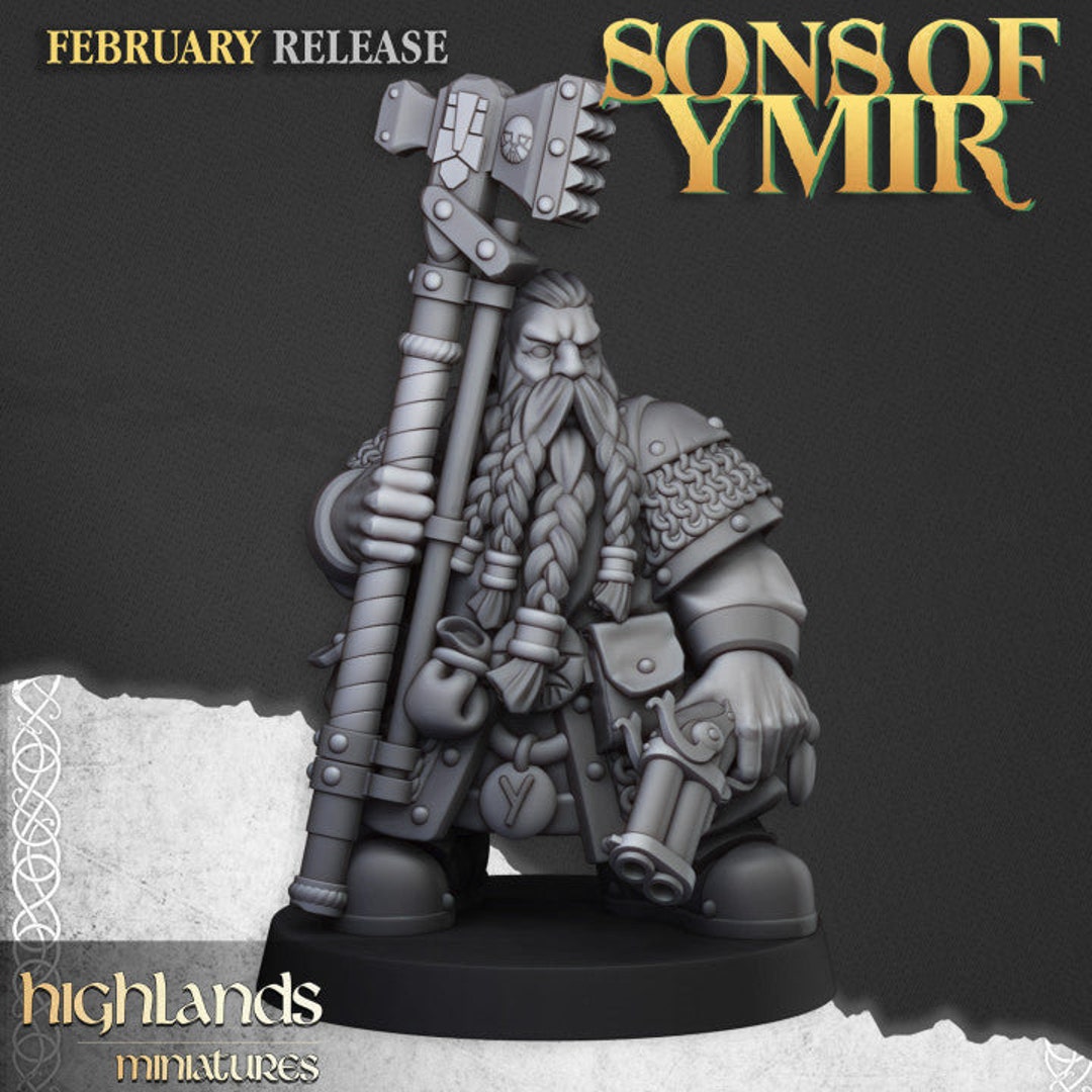 Dwarf Engineer | Sons of Ymir | Dwarves | Proxy | Tabletop | Wargaming ...