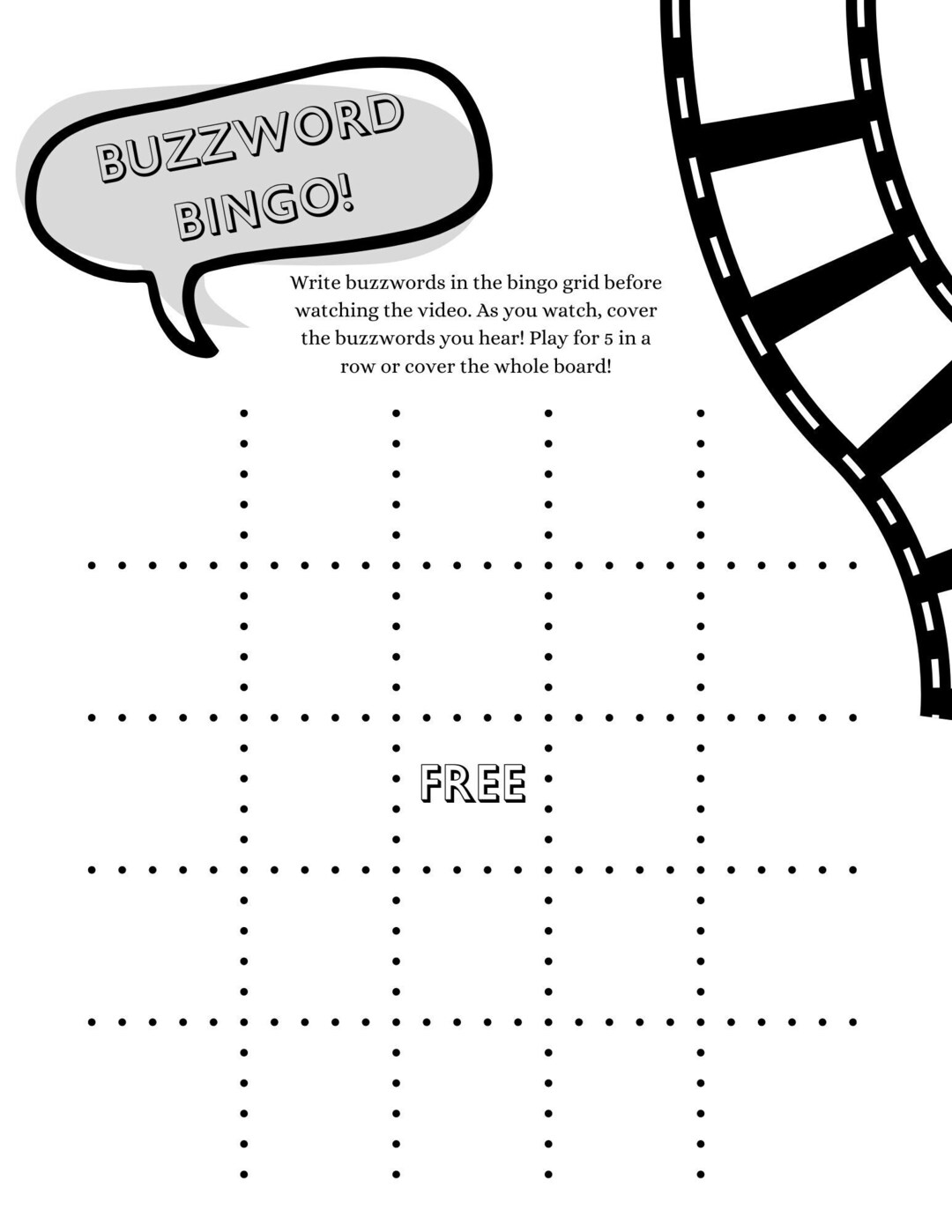 Buzzword Bingo Digital Download - Etsy