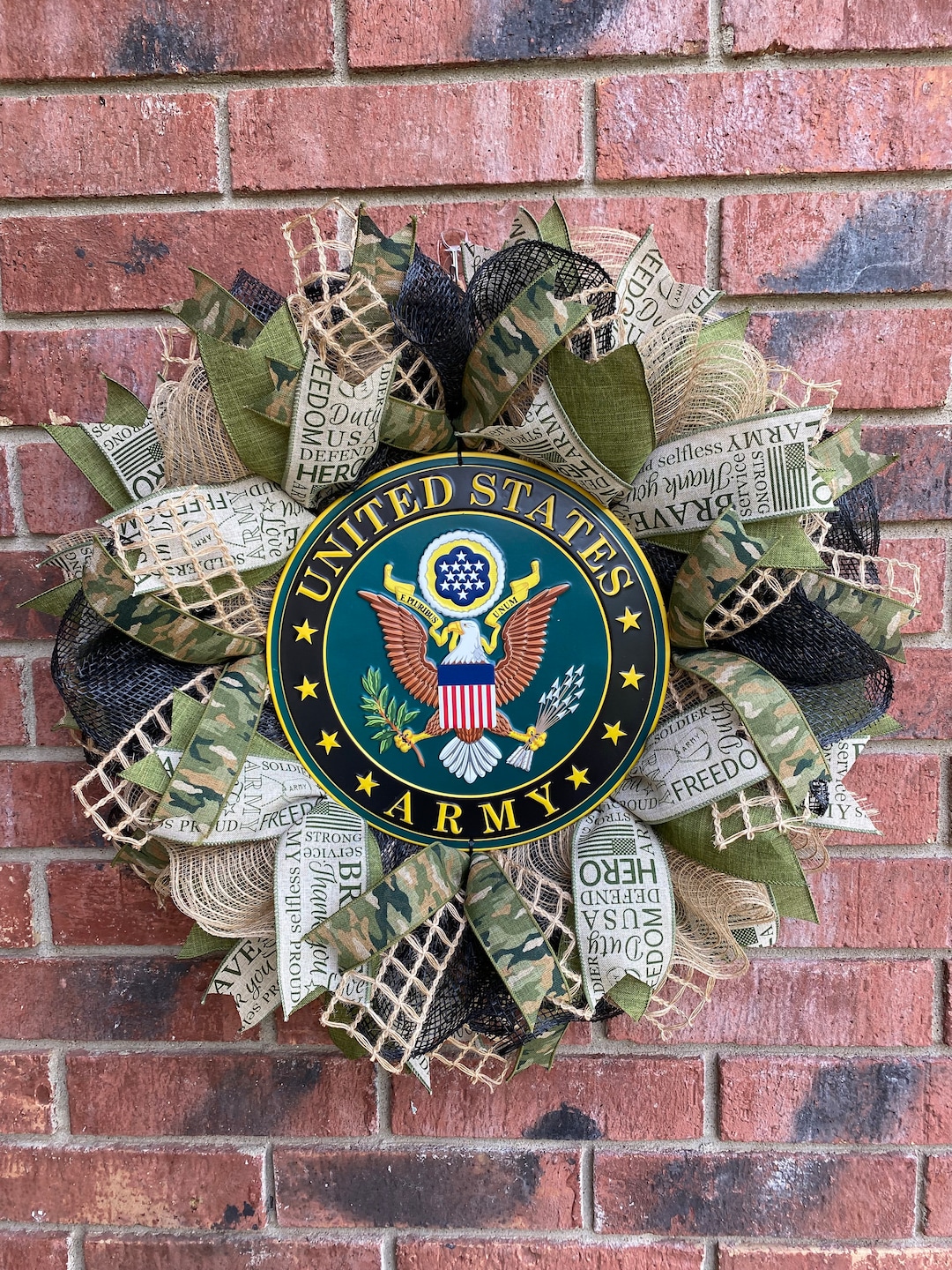 Army Wreath, Military Wreath, Army Decor - Etsy