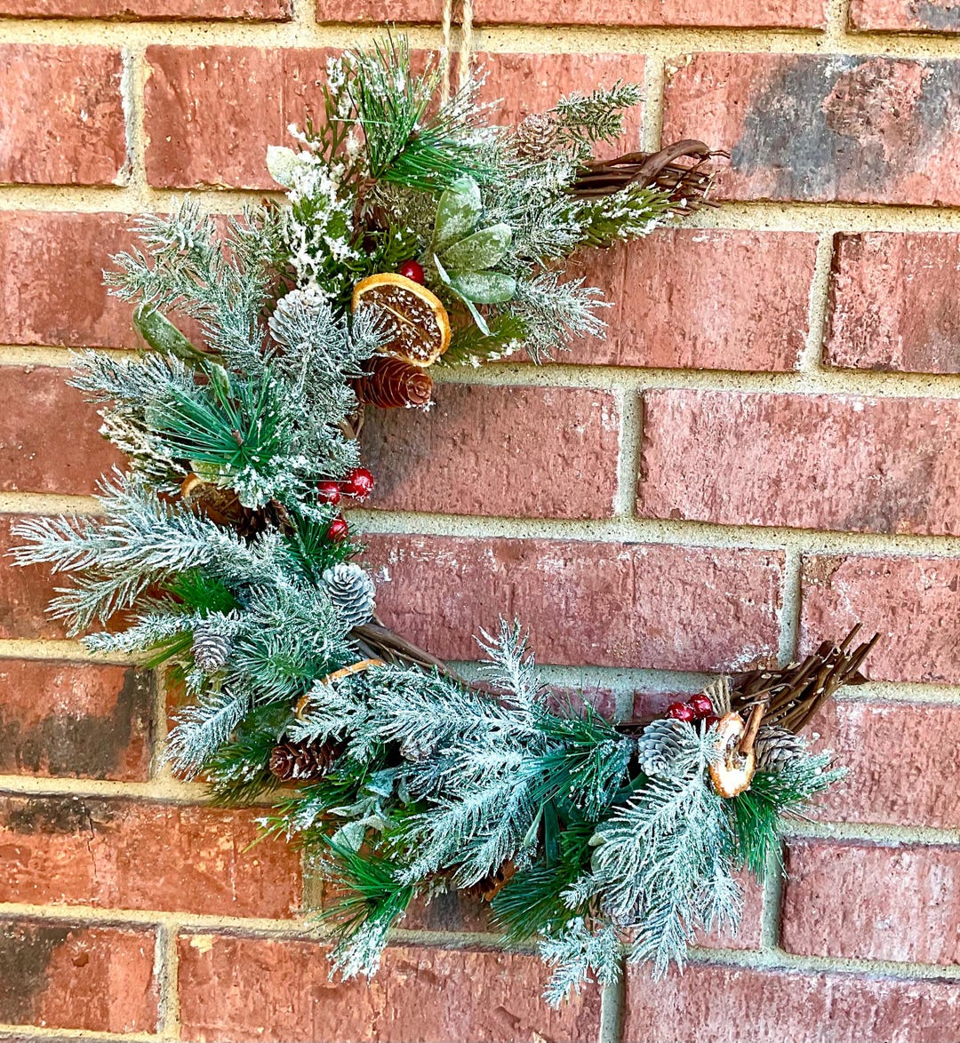 Christmas Wreath, Crescent Yule Wreath, Crescent Wreath, Crescent ...