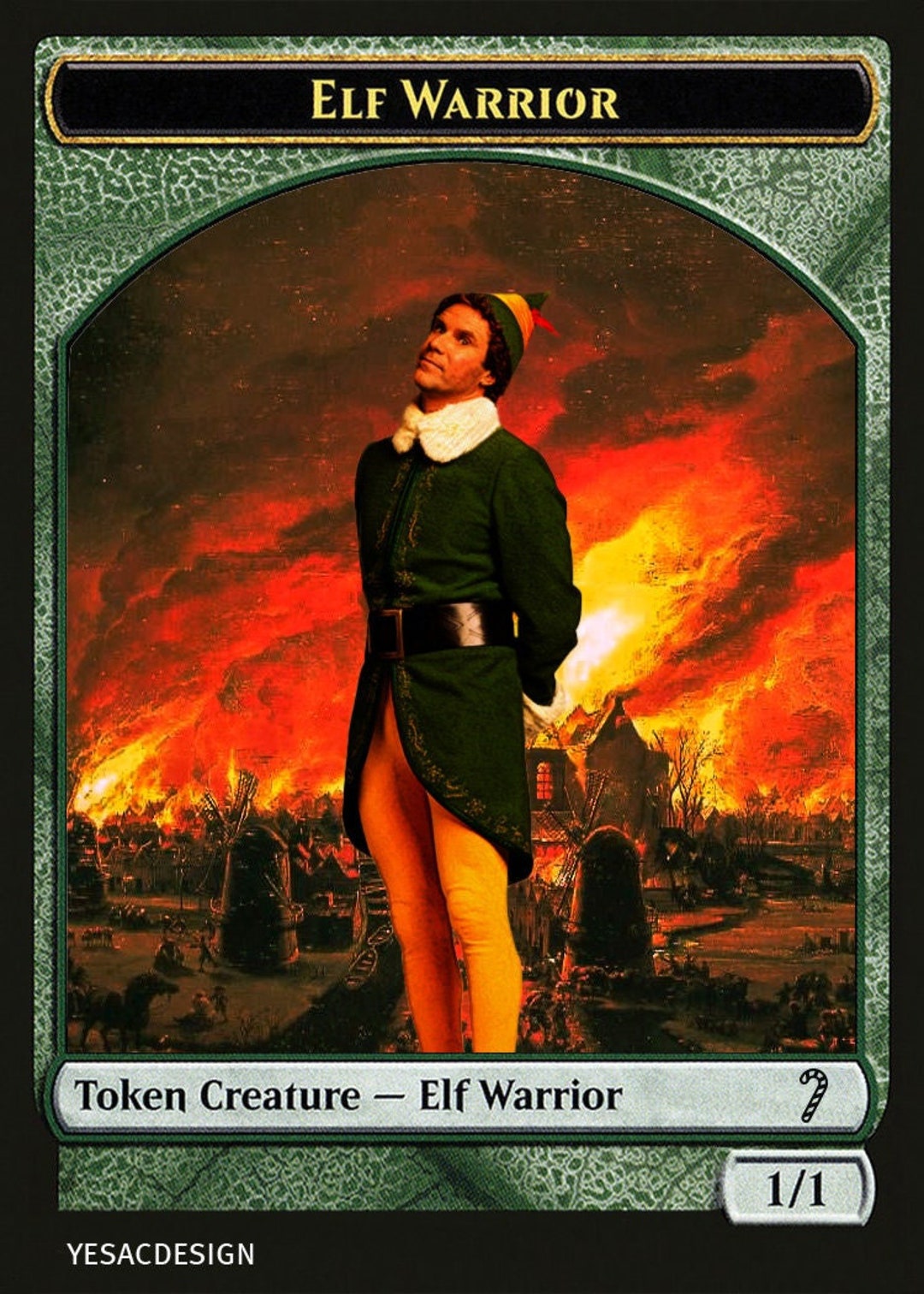 X4 Magic the Gathering Elf Token Buddy the Elf - Etsy