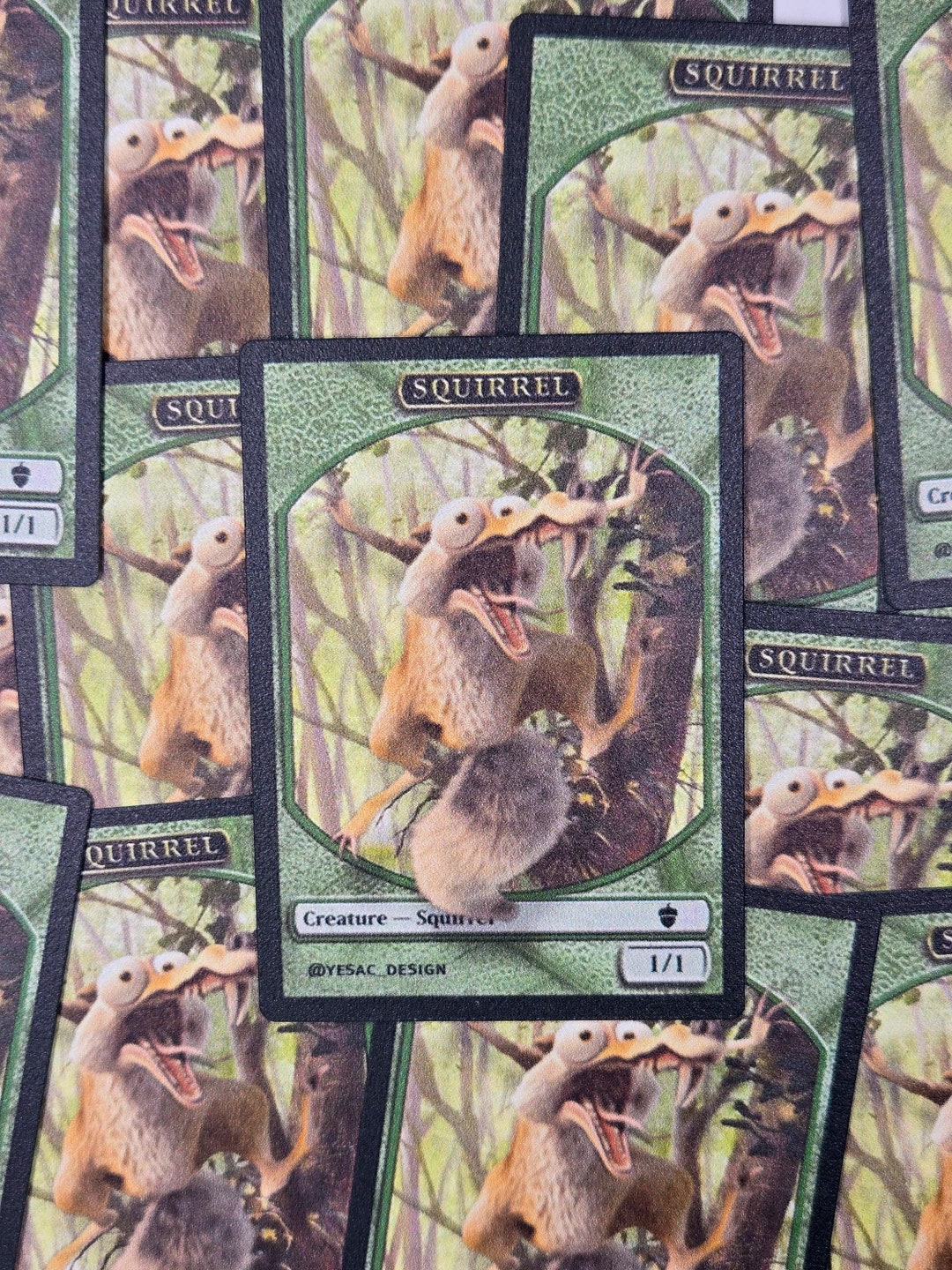 Scrat Squirrel Tokens - Magic the Gathering Ice Age (x4) - Etsy