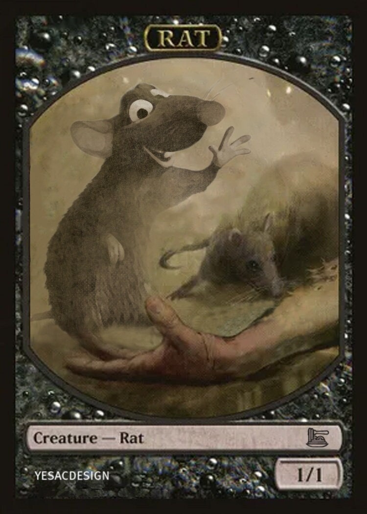 X4 Magic the Gathering Rat Tokens - Ratatouille - Etsy