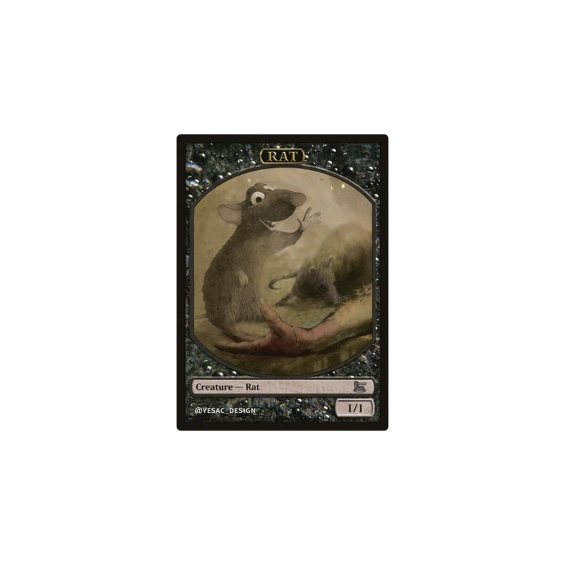 X4 Magic the Gathering Rat Tokens Ratatouille - Etsy