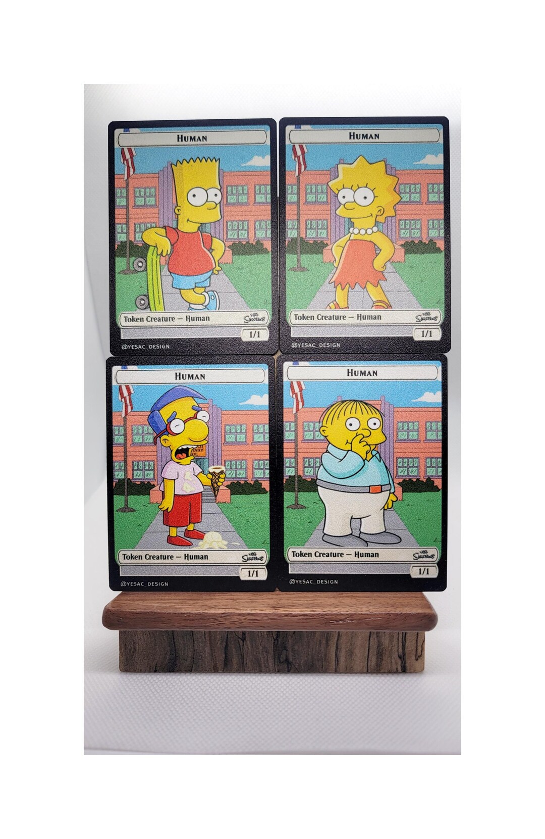 The Simpsons Magic the Gathering Human Tokens - Etsy