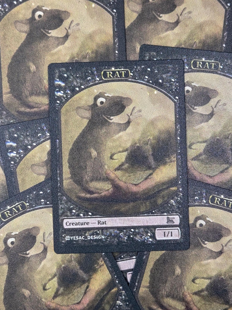 X4 Magic the Gathering Rat Tokens - Ratatouille - Etsy