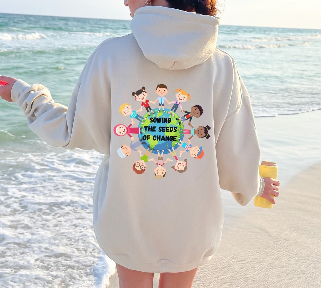 Diversity Sweatshirt World Change Hoodie Children Unity - Etsy