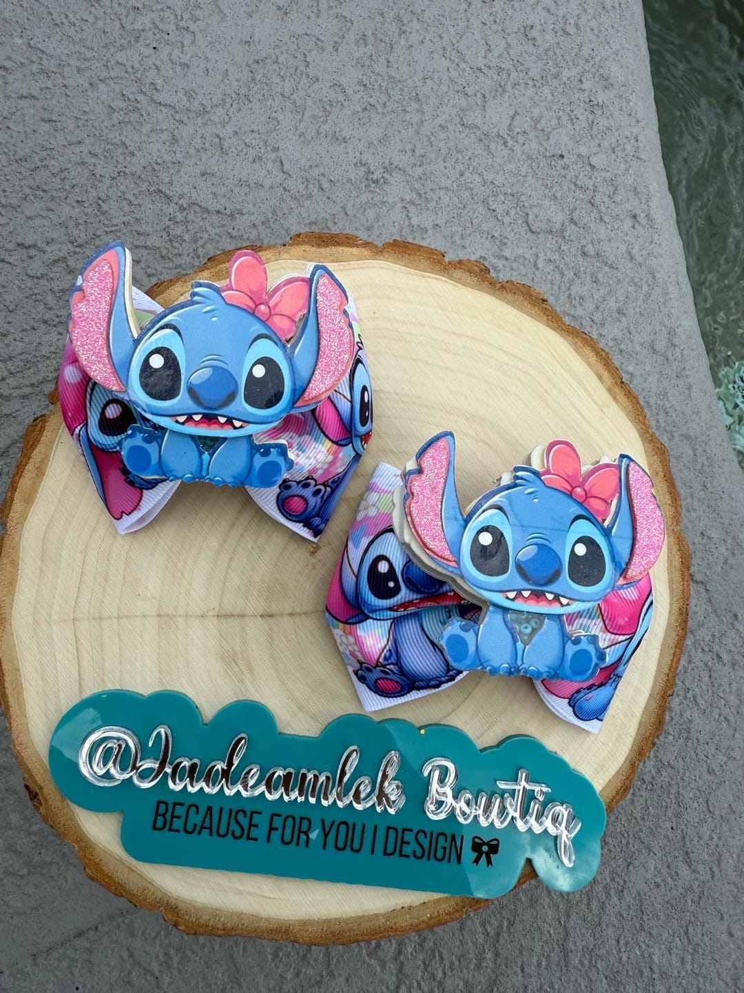 Stitch 3.5 Piggies /stitch Bow Movie /pinzas Para El Cabello De Stitch ...
