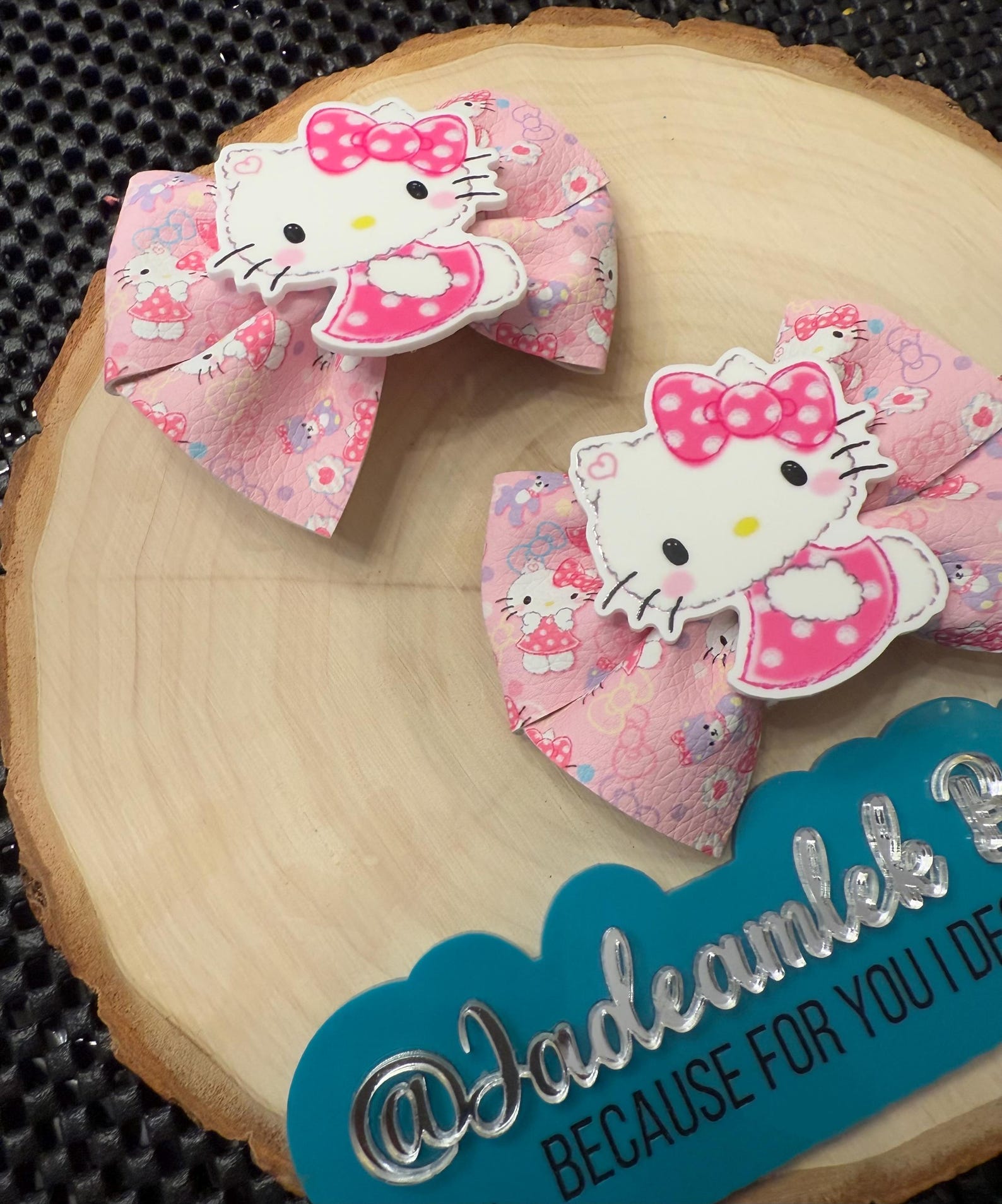 Hello Kitty Bows / Sanrio /kawaii Pigtails / Bows for Girl, Lazos Para ...