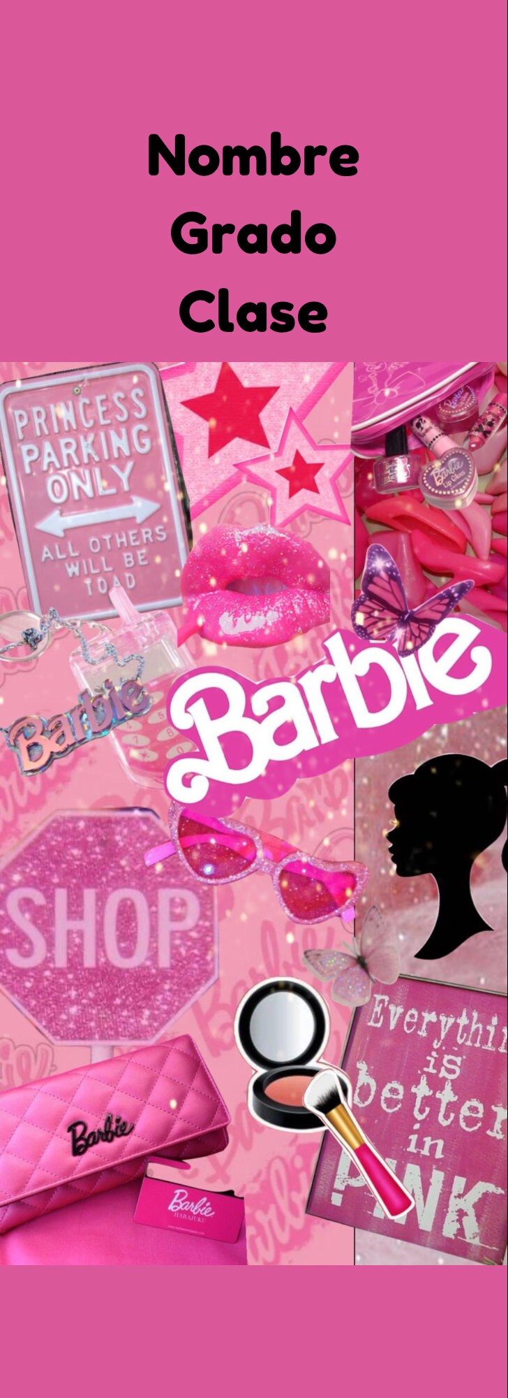 Barbie Labels Escolares Custom Lables / Pegatina Escolares /daycare ...