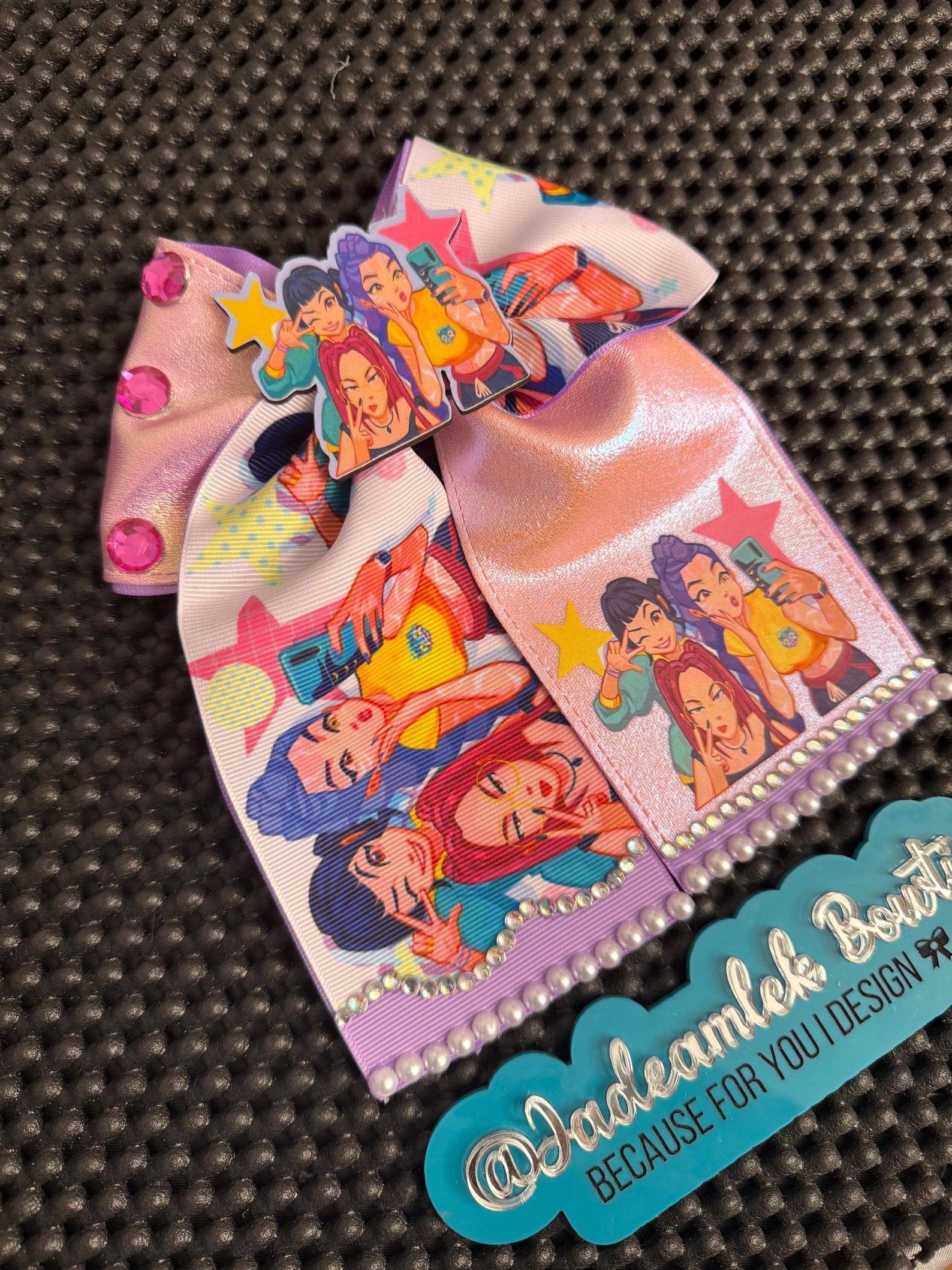 Kpop Huntrix Moño, Kpop Demon Hunters Bow, Jinu Manga Bow, Regalo Para ...