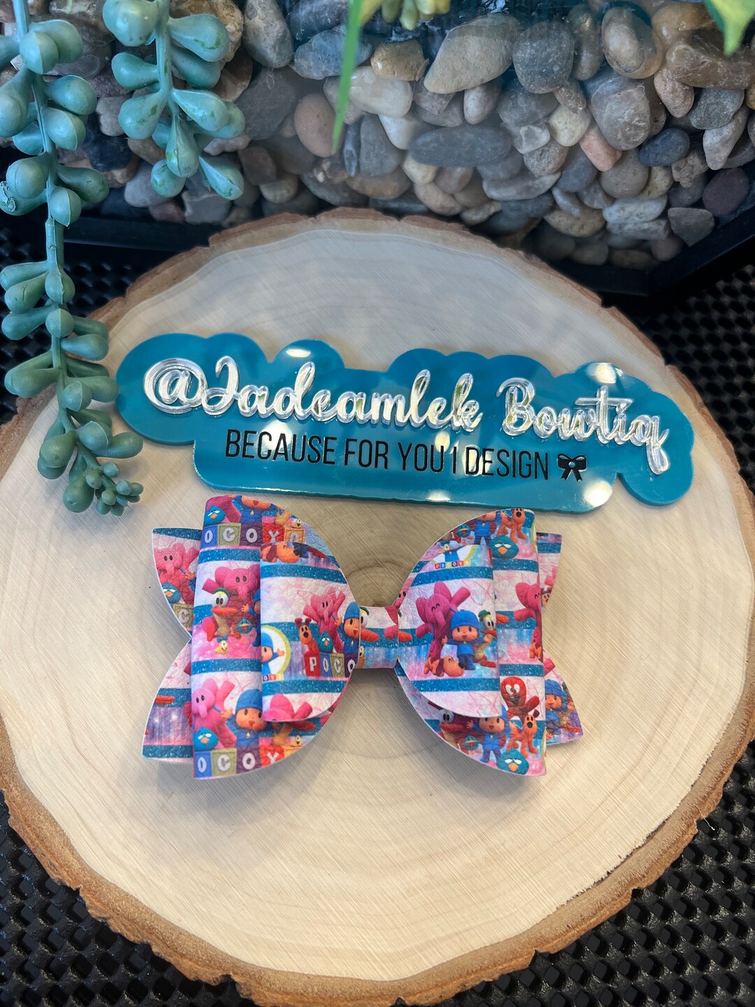 Pocoyo Bow 2”- 5”inch for Girl, Lazos Para Niñas , Arcos , Moños,pinza ...