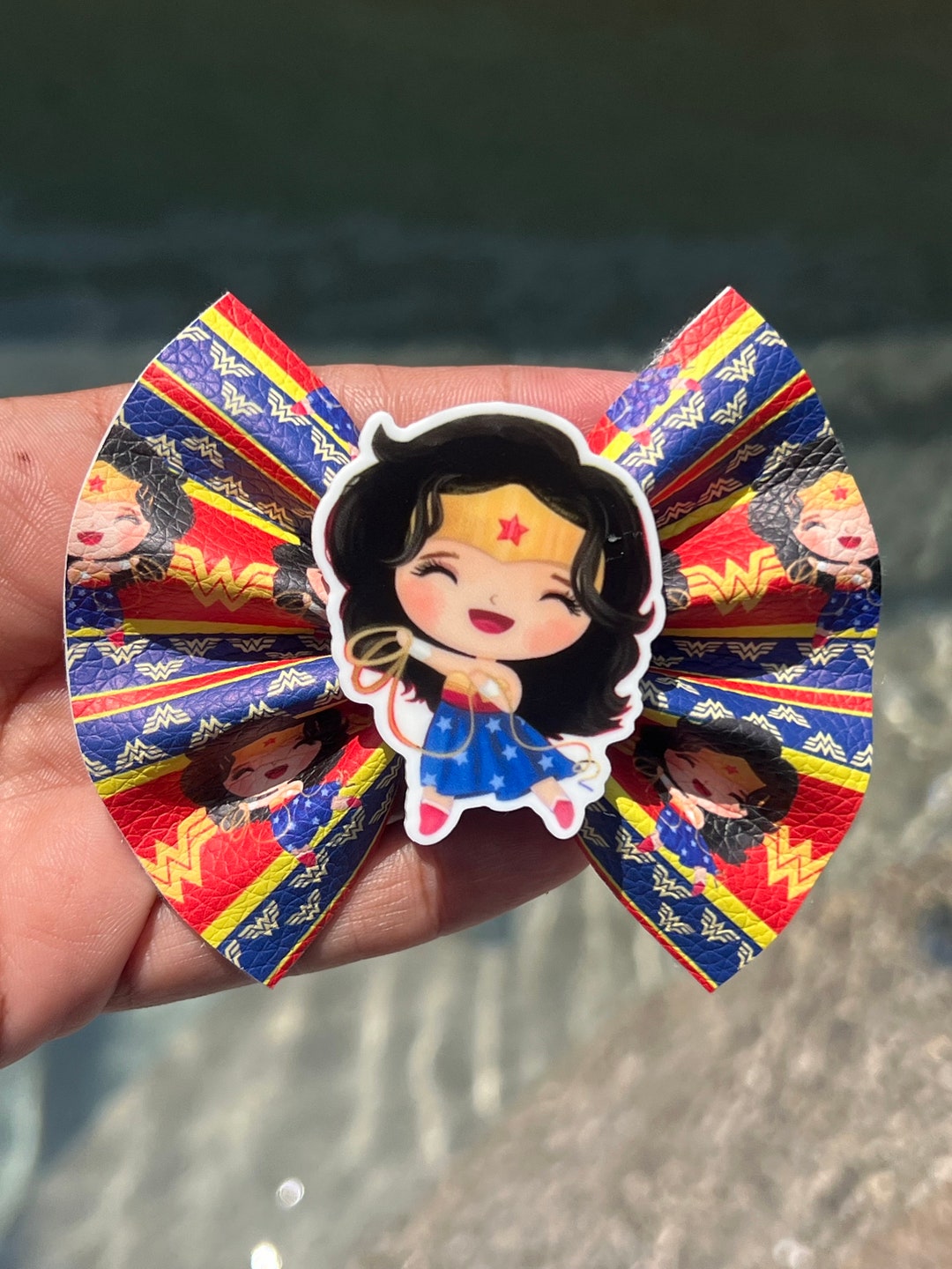 Lazo De Wonderwoman 3 / Bows for Girl, Lazos Para Niñas , Arcos , Moños ...
