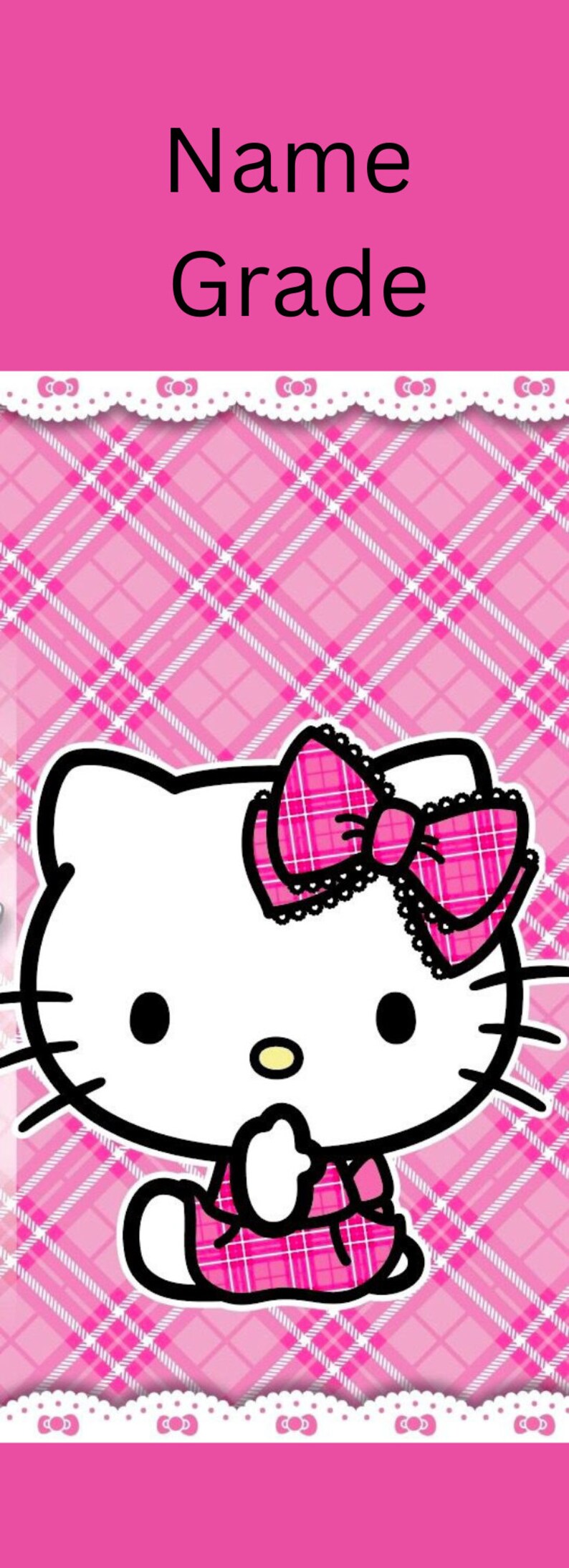 Hello Kitty Kawaii Anime Sanrio Custom Lables/ Pegatina Escolares ...