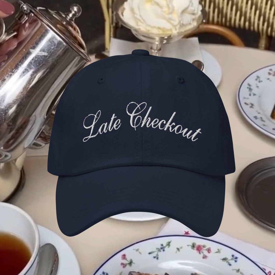 Late Checkout Hotel Cap Dad Hat Paris Aesthetic Embroidered Hat ...