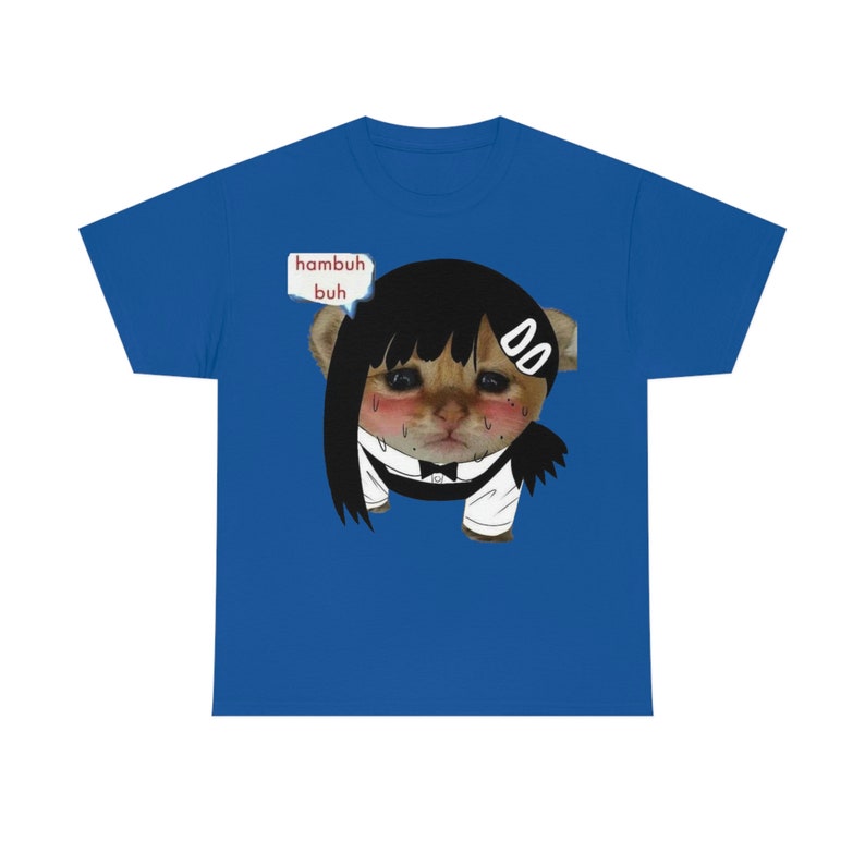 Chainsaw Man Kobeni Hamburger Crying Kitty Meme T-shirt Tee - Etsy