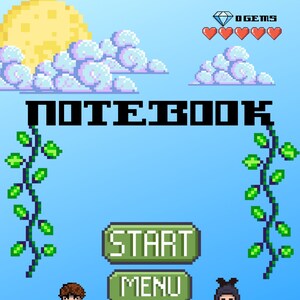 Pixelated Video Game Inspired Notebook - Etsy