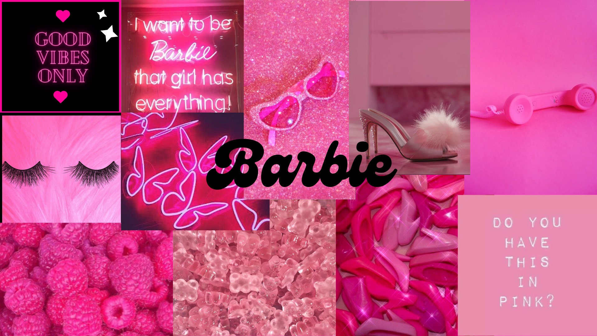 Barbie-inpired Desktop Wallpaper Set - Etsy