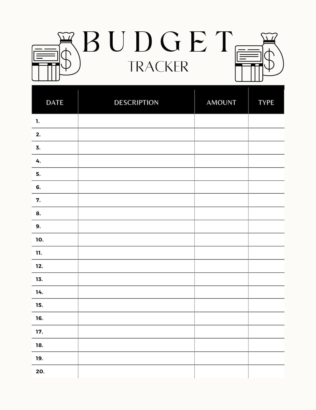 Budget Planner Set - Etsy