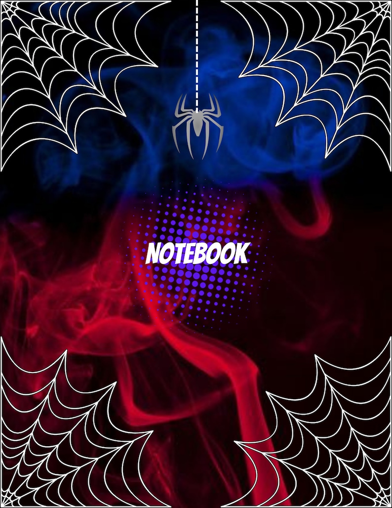Spiderman-inspired 50 Page Notebook Cover-included - Etsy