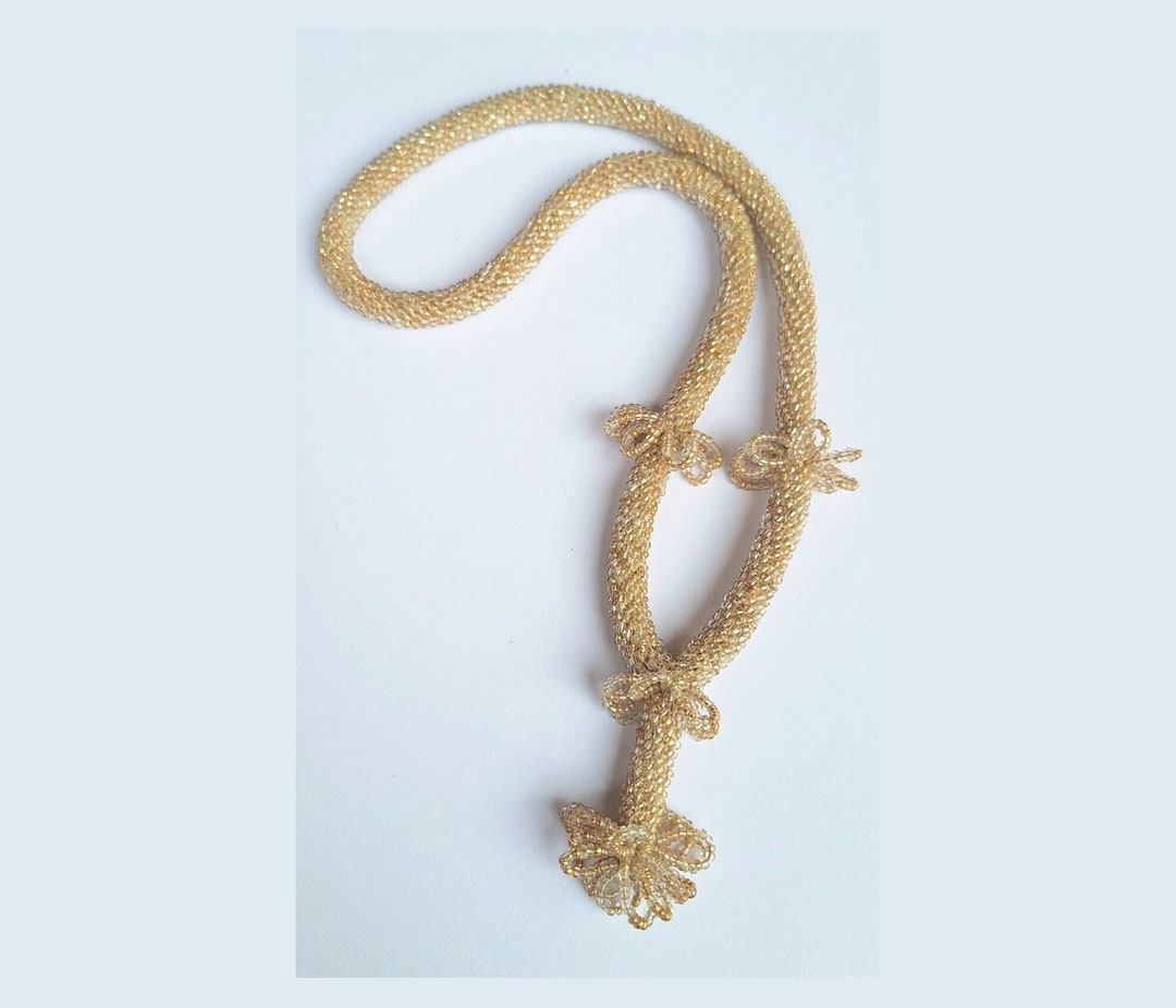 Gold & Clear Premium Quality Handmade Macedonia Wedding Dancing Beads ...