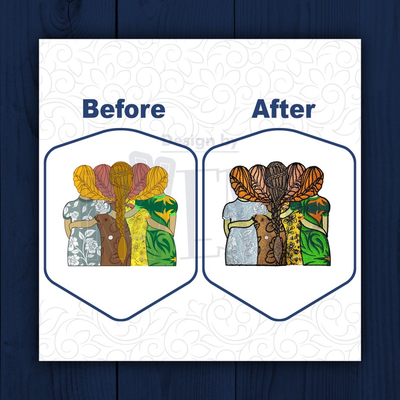 Sisters Are Fairies Embroidery Design. in the Hoop Embroidery Machine ...