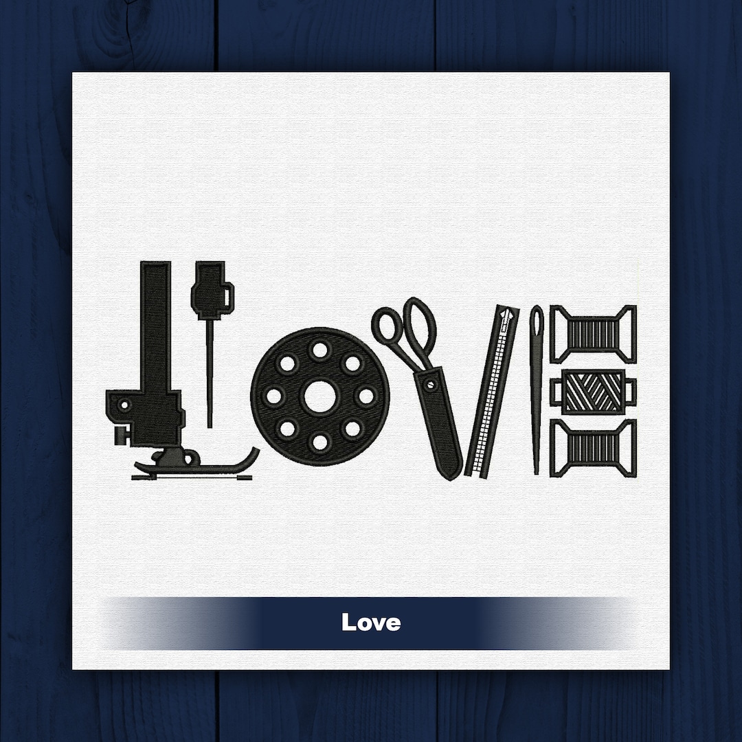 Sewing Love Embroidery, Sewing Project Inspiration, Sewing Girl Love ...