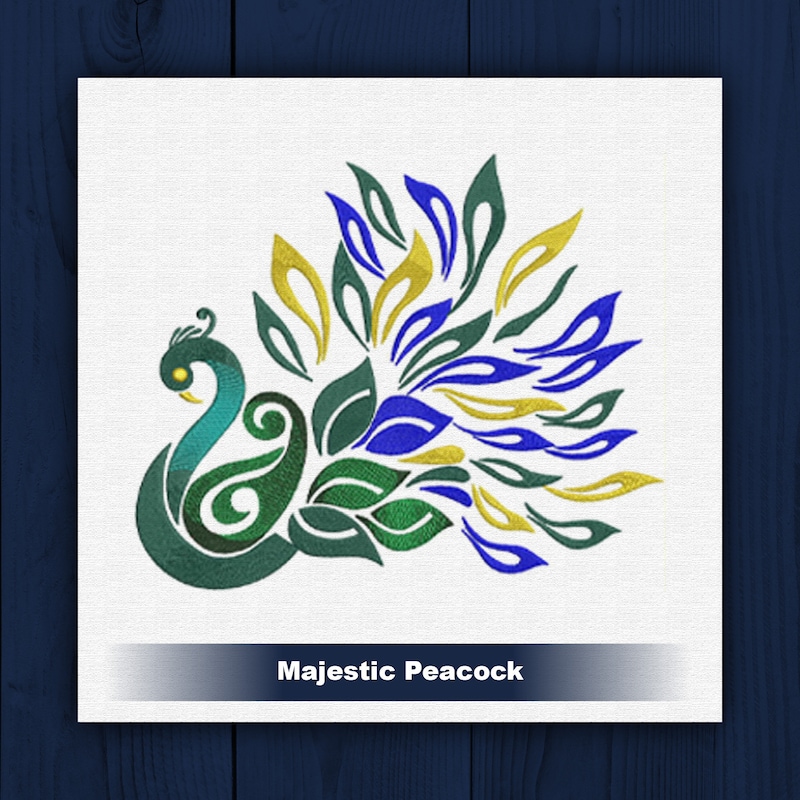 Peacock Embroidery - Etsy