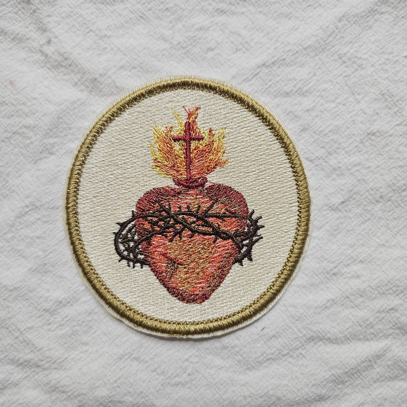 Sacred Heart Patch - Etsy