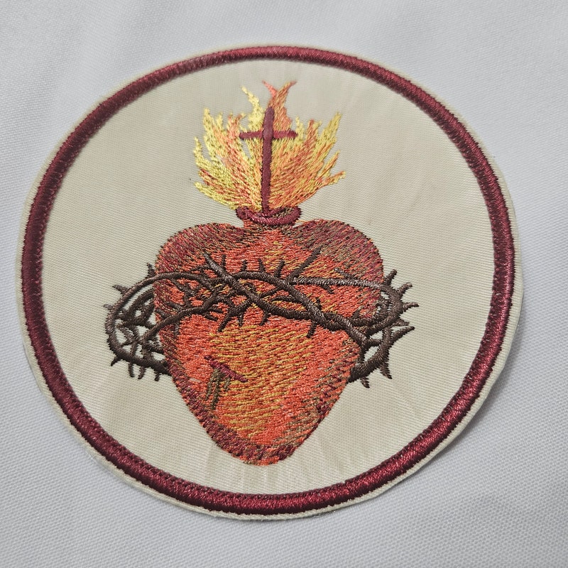 Sacred Heart Patch - Etsy