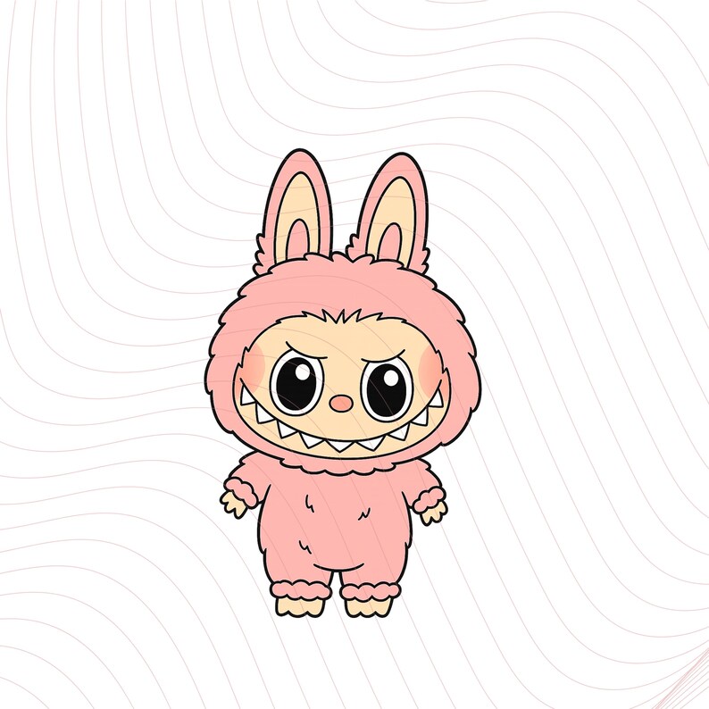 Labubu PNG SVG Bundle | Cute Kawaii Labubu Clipart | Cartoon Labubu ...