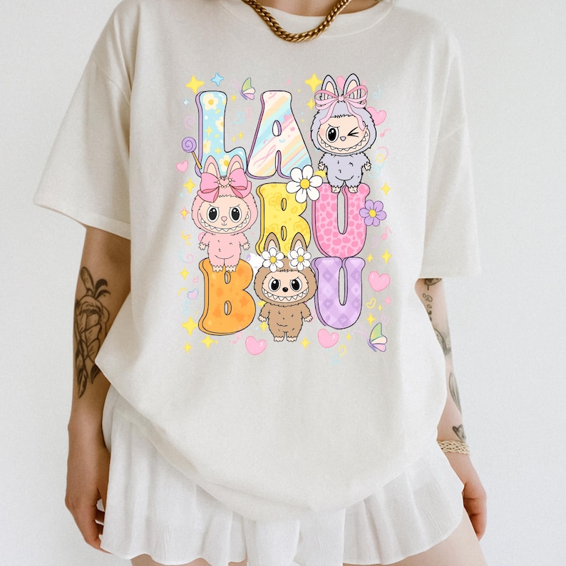 Labubu Chibi Doll Clipart Bundle: Kawaii Pngs for DIY Crafts (instant ...