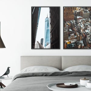 Manhattan New York Print, NYC Skyline Print, Architecture Wall Art ...