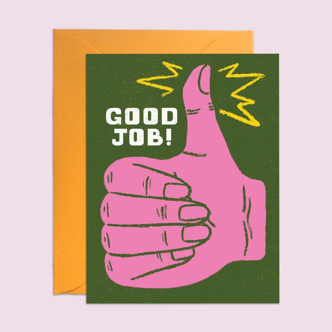 Thumbs up Card - Etsy