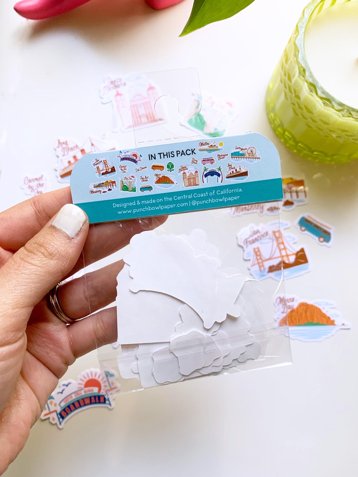 Pacific Coast Highway Sticker Pack, Mid-century PCH Glossy Stickers ...