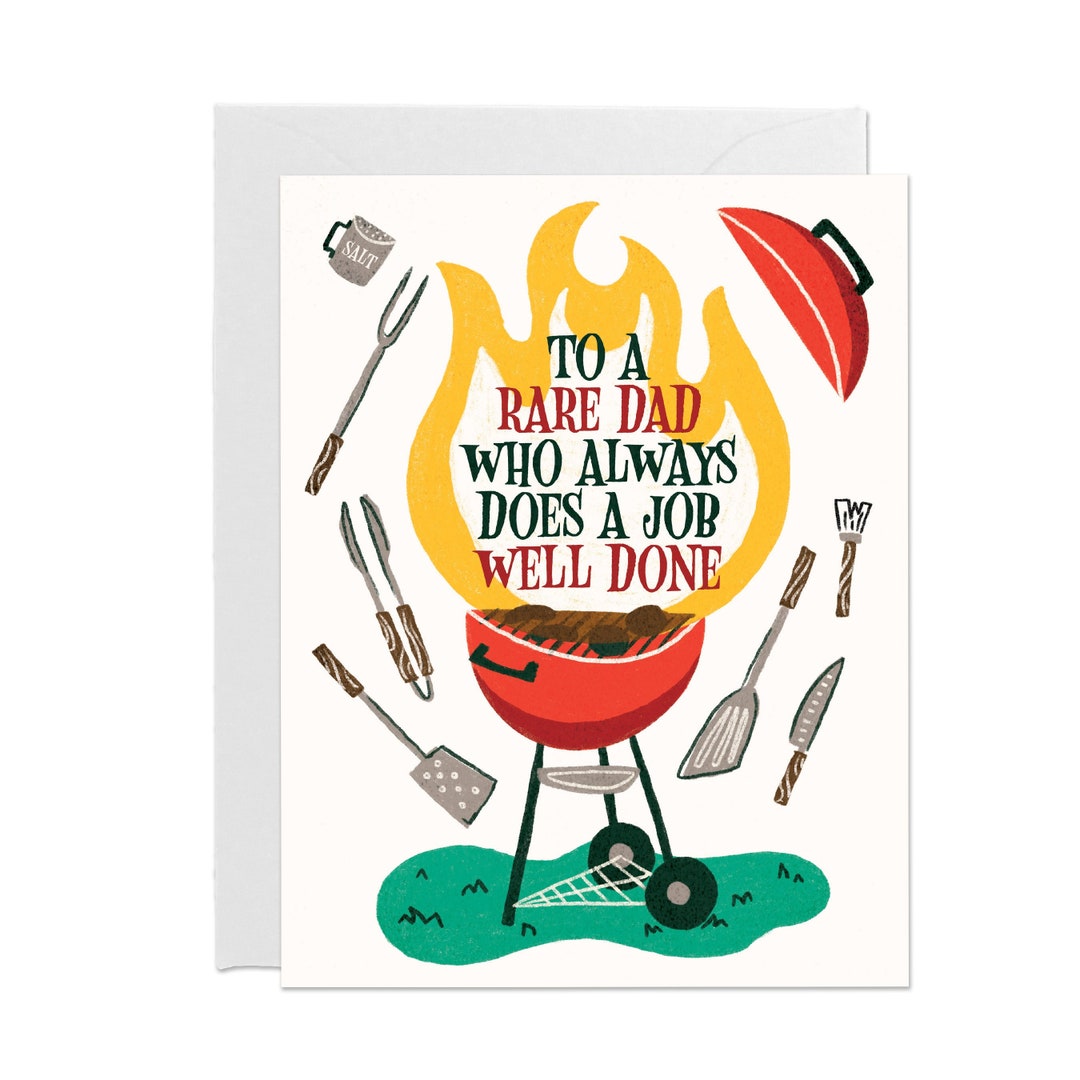 Rare Dad Father's Day Card - Etsy