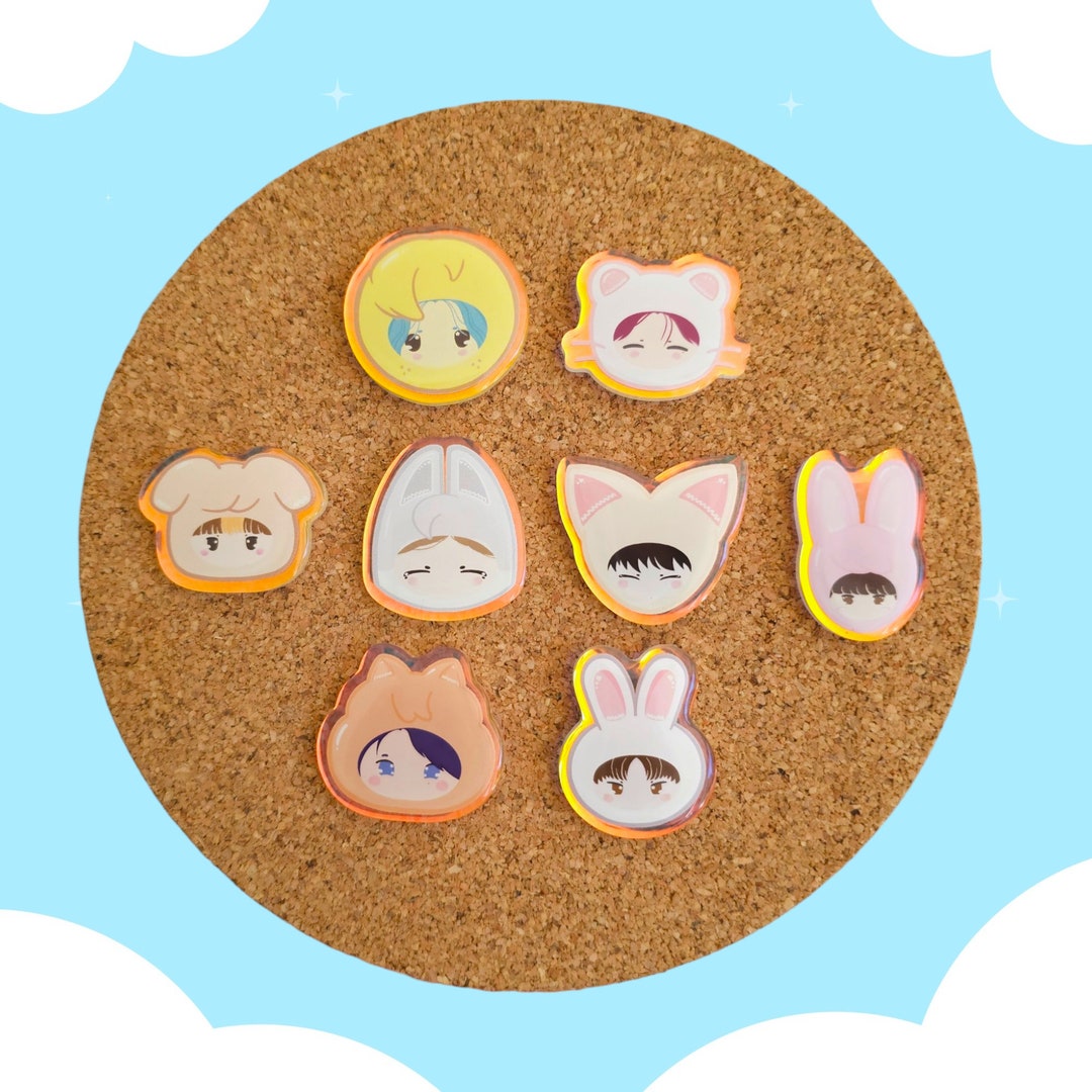 SKZ Acrylic Pins | SKZOO Inspired | Stray Kids | KPOP | Fanart - Etsy