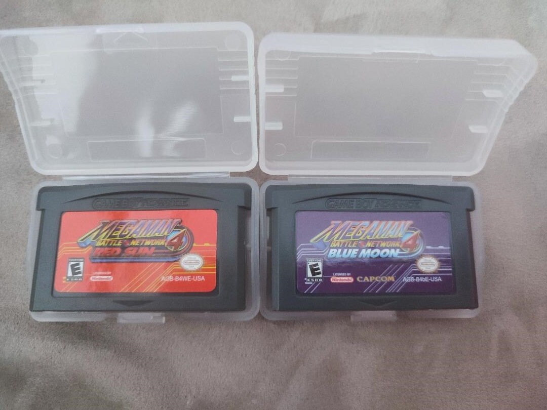Mega Man Battle Network Red Sun Blue Moon Nintendo GBA Gameboy Games - Etsy
