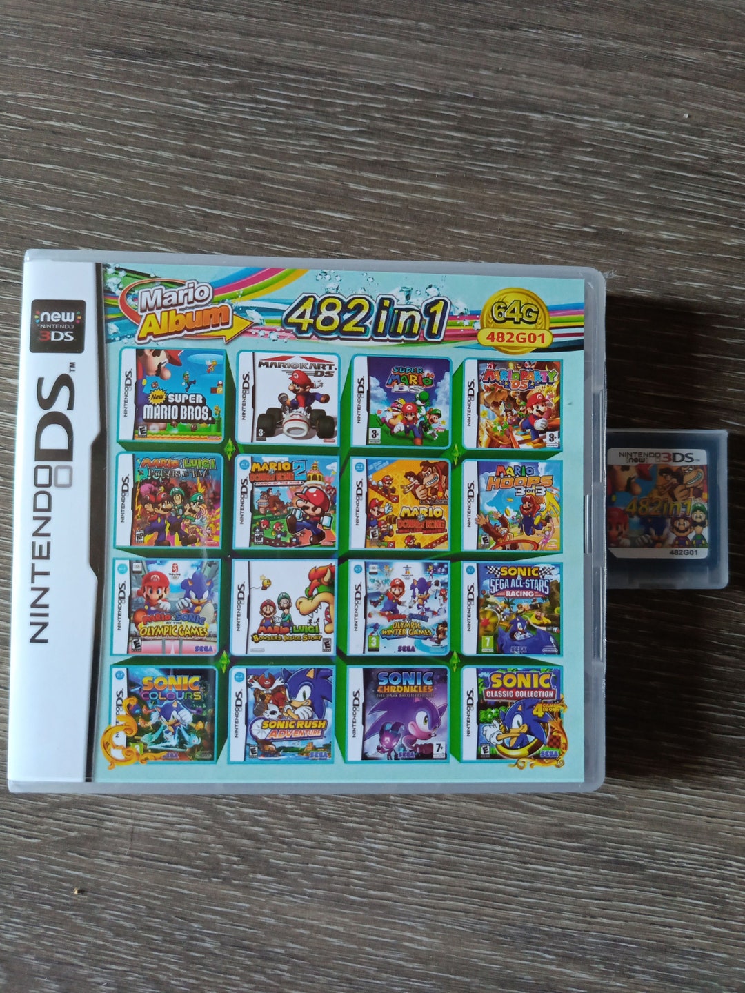 482 in 1 Series Compilation NDSL DS 2DS 3DS Video Cartridge Console ...