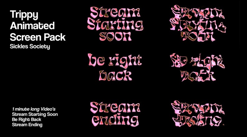 Trippy Animated Screens for Stream - Etsy