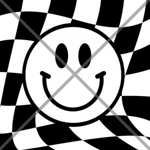 Checked Smiley Warp PNG Digital File Only - Etsy